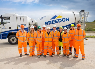 Breedon Group trials fully electric ready-mix concrete vehicle - Breedon